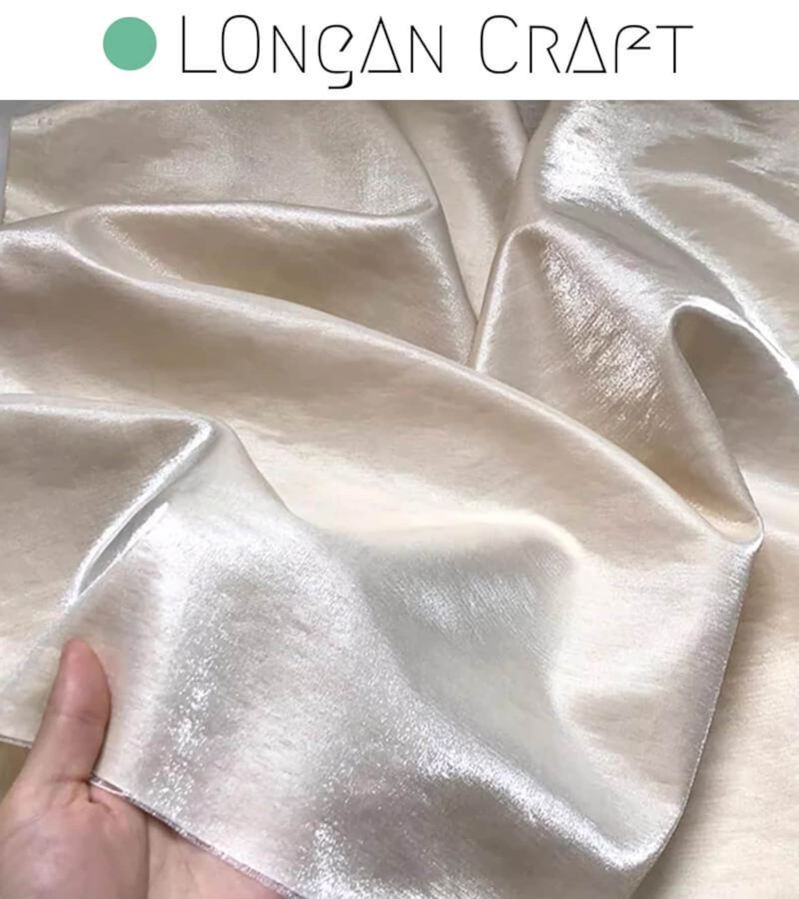 Silk Linen Fabric: Soft Glossy Material for Sewing - 59 Inch, DIY Craft ...