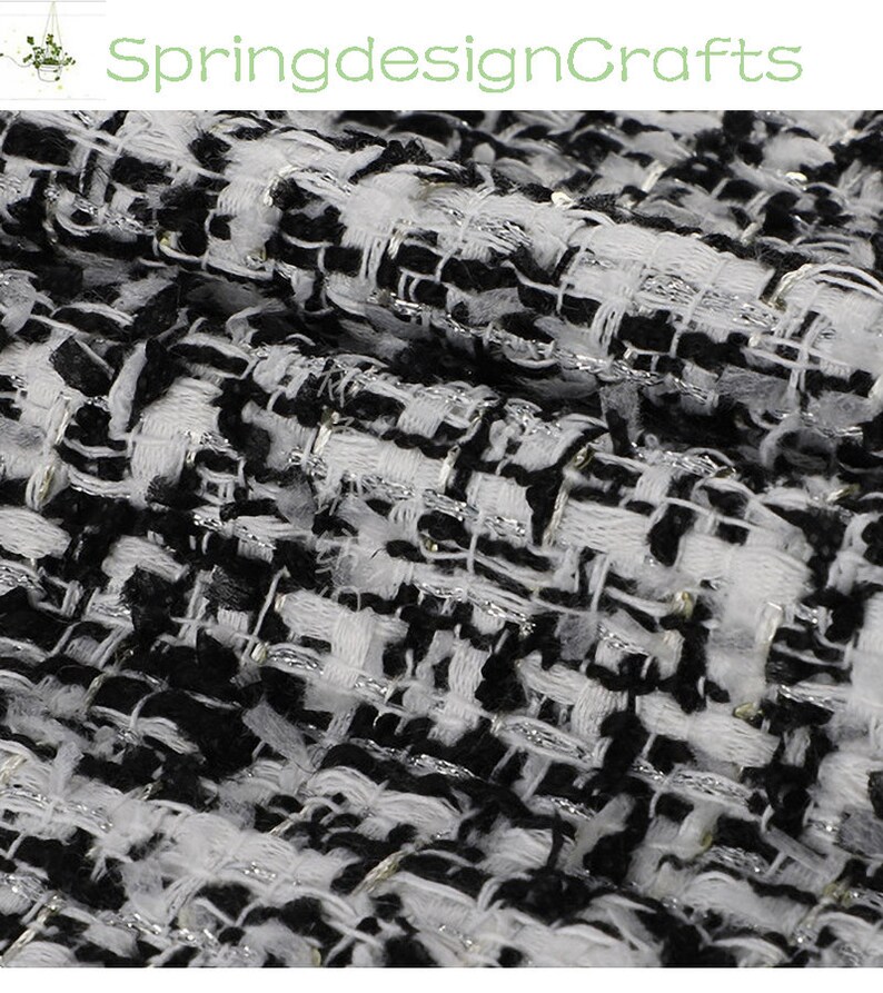 Colorful Tweed Fabric Glitter Tweed Fabric Grid Tweed Fabric - Etsy