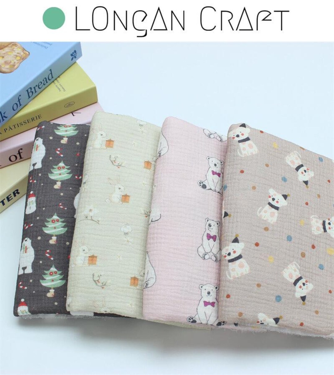 Animal Print Double Gauze Fabric: Cotton Muslin for Baby Blankets - Etsy