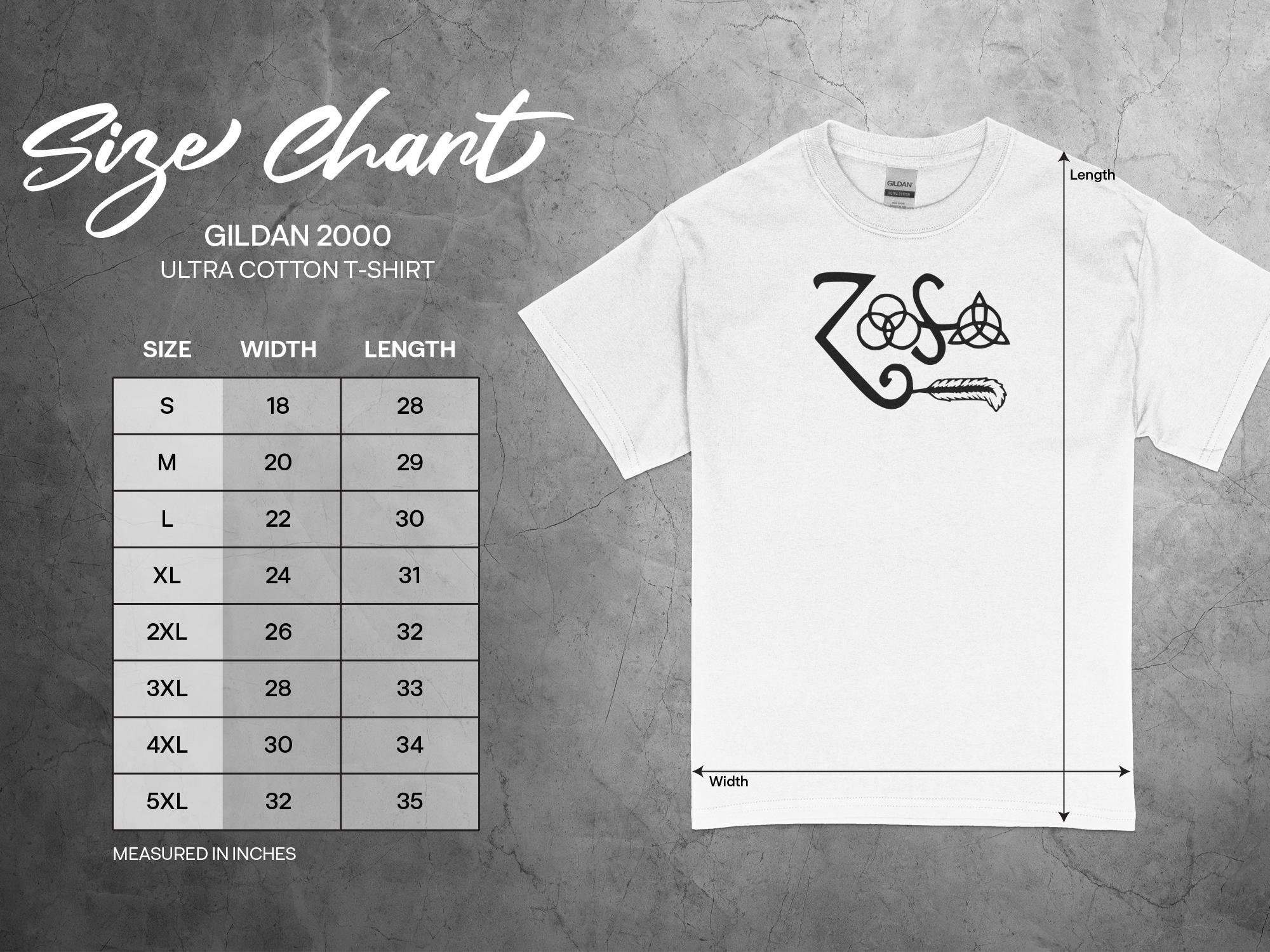 ZOSO Led Zeppelin T-shirt: Classic Rock Band Logo Tee - Etsy