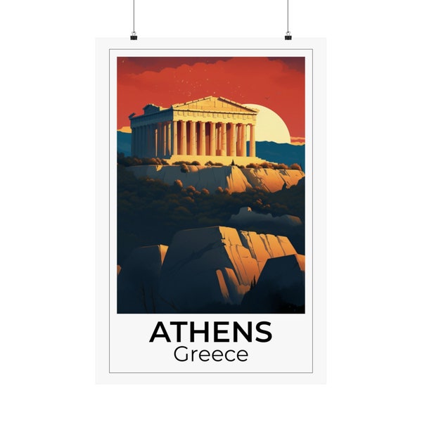 Greek Travel Poster - Etsy