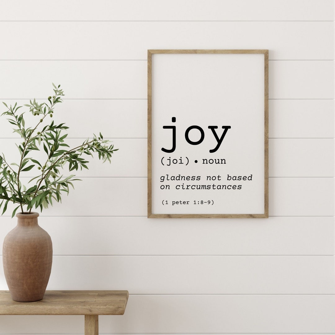 Joy Dictionary Quote Instant Download Digital Print - Etsy