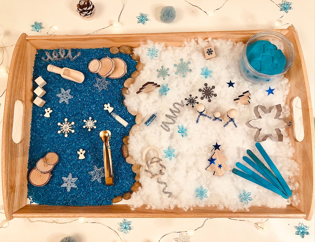 Winter Wonderland Sensory Play Kit, Fine Motor Activity, Gift for ...