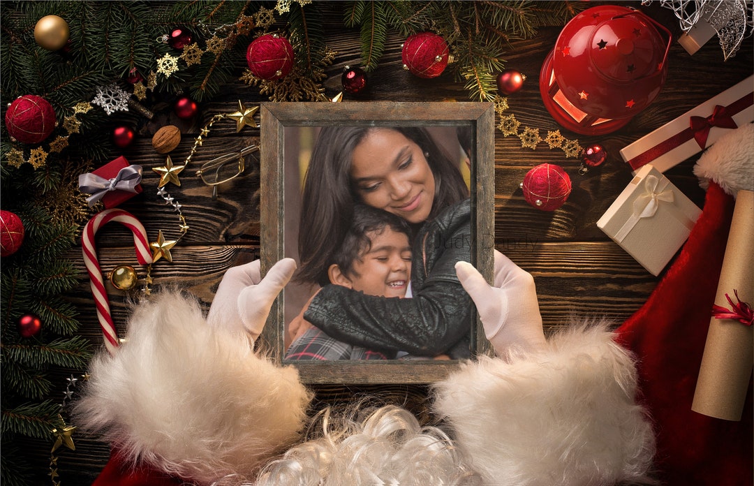 Santa Digital Digital Backdrop Christmas Santa Claus - Etsy