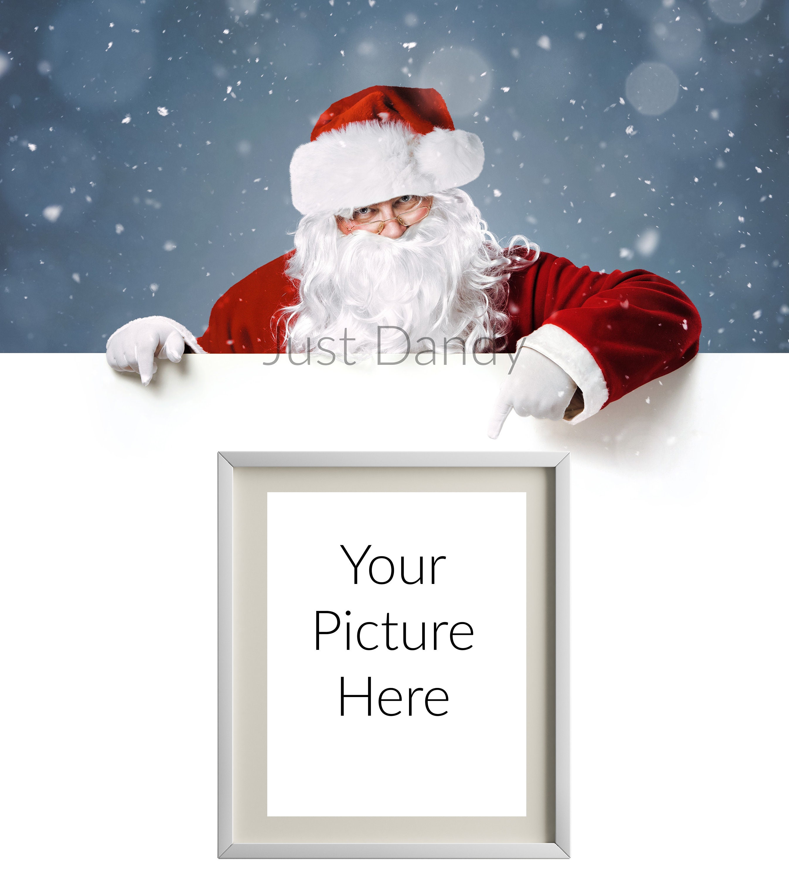 Overlay of Santa Photo, Santa Picture, Christmas Photo, Christmas ...