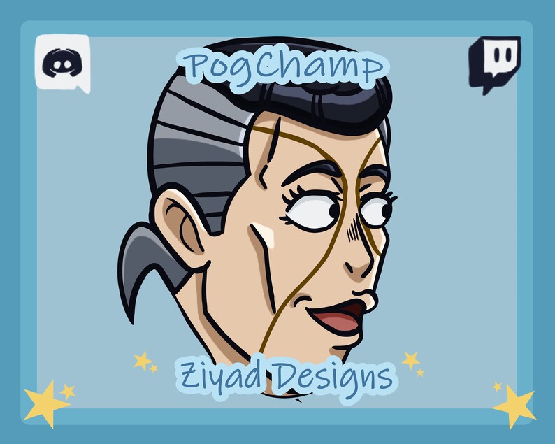 Twitch Emote Jojo Pog | Etsy