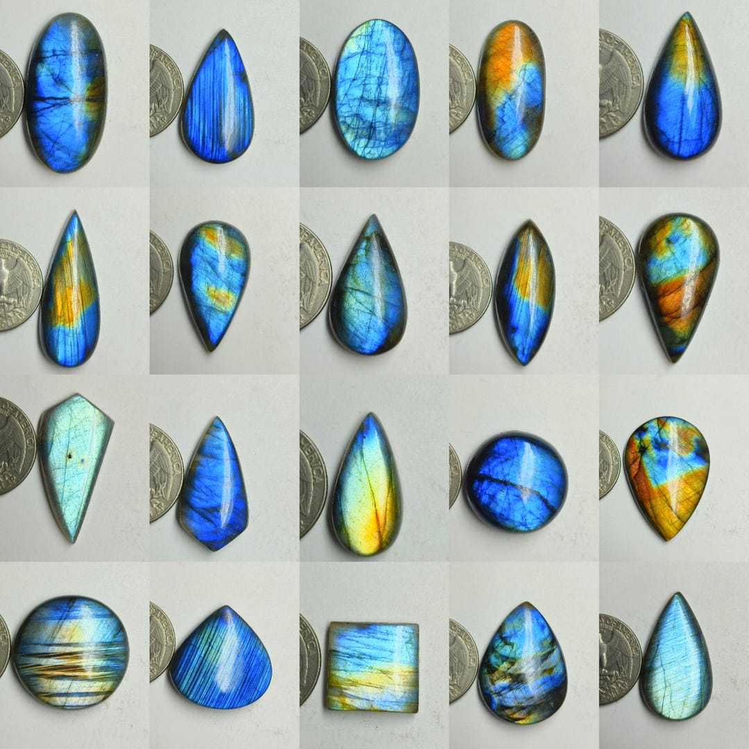 AMAZING Multi Fire Labradorite Mix Shape & Size Gemstone, AAA+ Fire ...