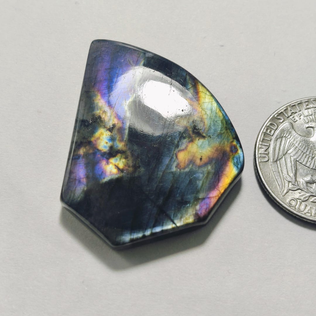 RARE Quality Multi Purple Labradorite Pear Shape Smooth Polish Loose ...