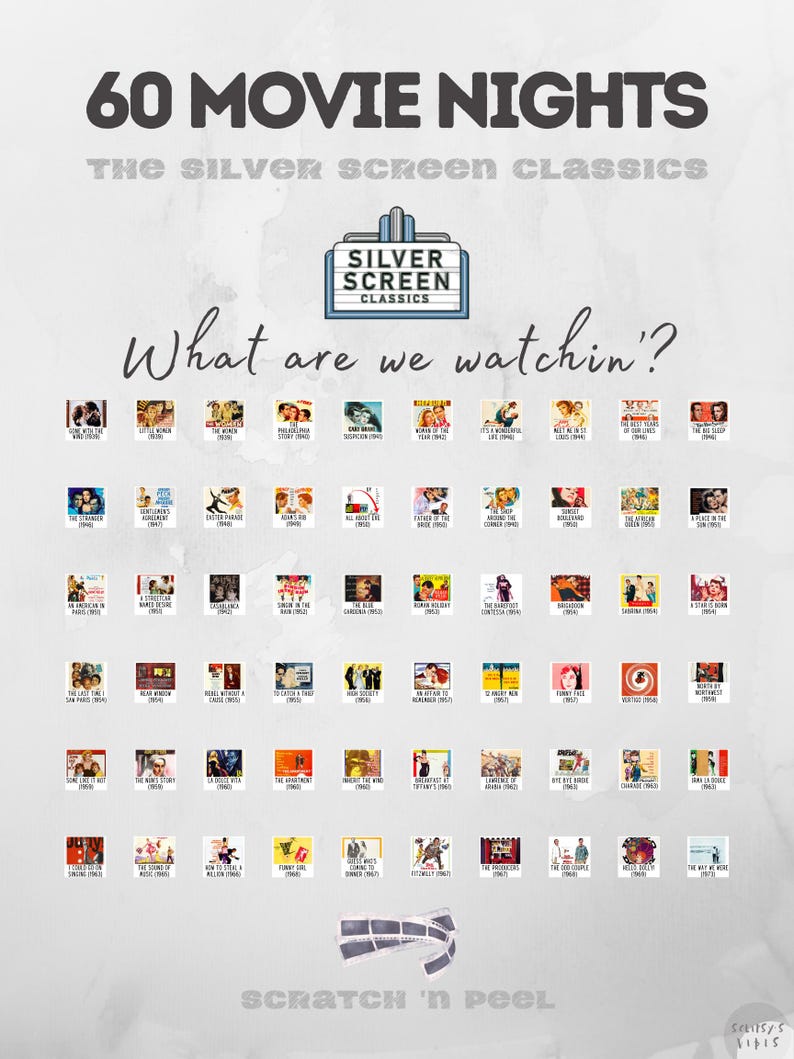 60 Movie Nights - the Silver Screen Classics Edition - What Are We ...