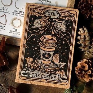 THE COFFEE Hand Printed Eco Friendly A5 Notebook With Cork Cover ...