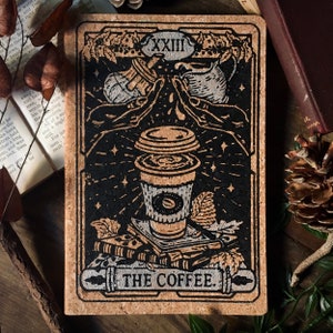 THE COFFEE Hand Printed Eco Friendly A5 Notebook With Cork Cover ...