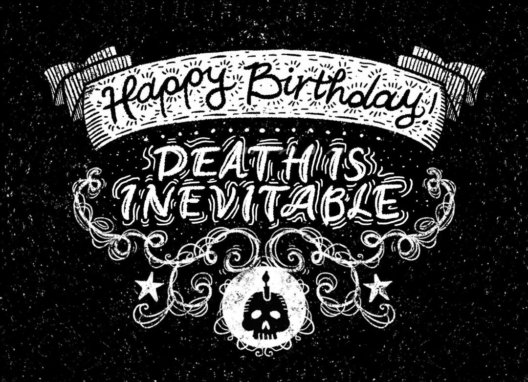 Birthday Dark Greeting Card // Funny Humorous Card Sarcastic Nihilist ...