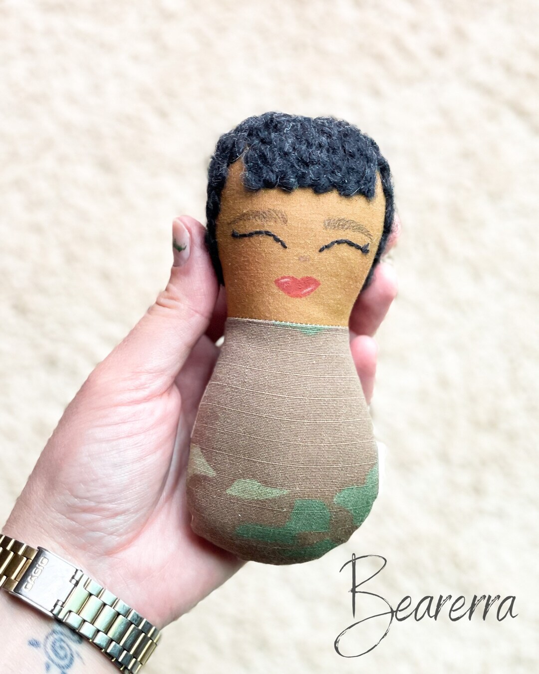 Baby Girl Rattle, Army Deployment Doll, Heirloom Doll, Army Baby ...