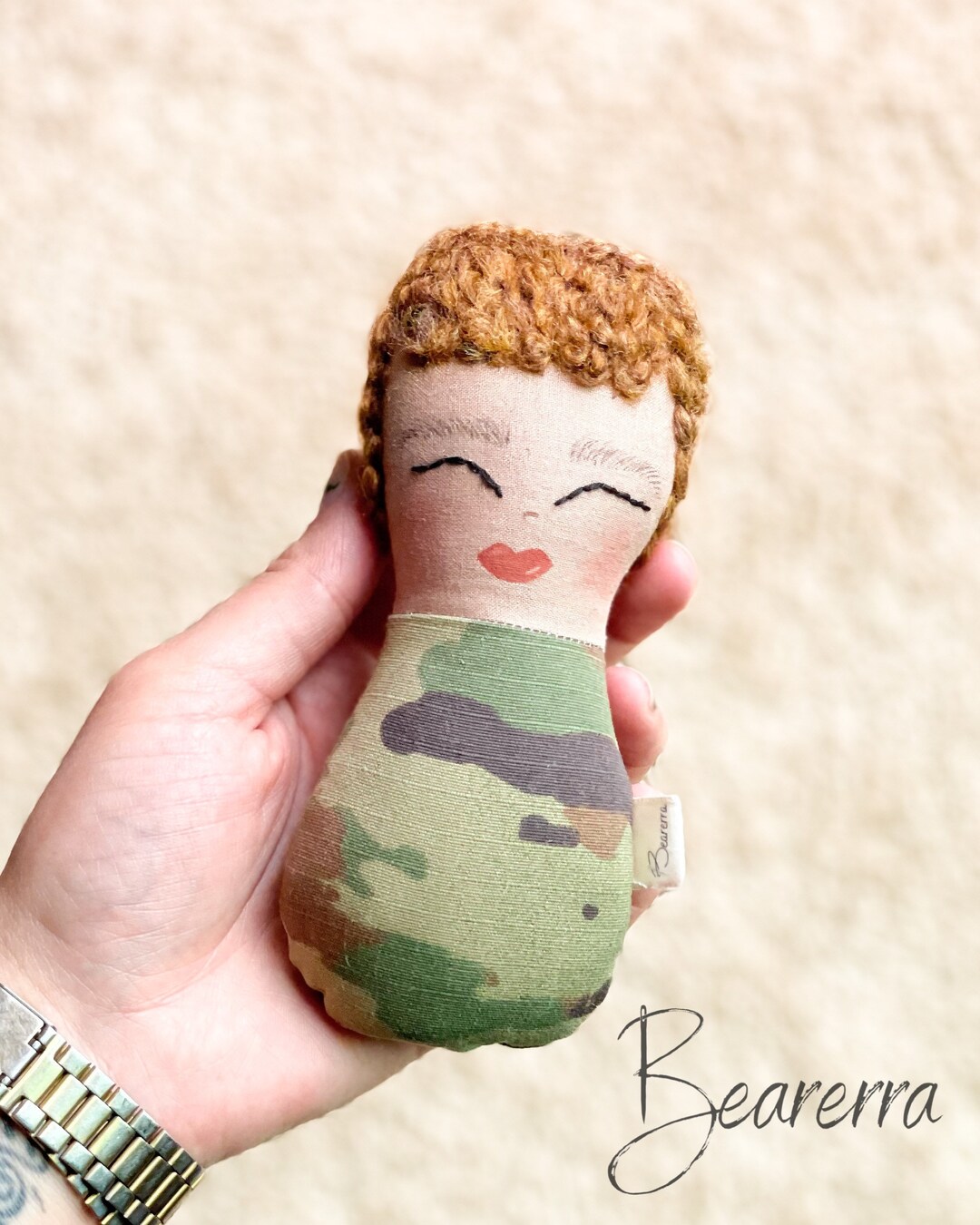 Baby Girl Rattle, Army Deployment Doll, Heirloom Doll, Army Baby ...