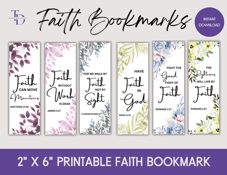 Printable Bible Verse Bookmarks, Christian Scripture Quotes, Faith ...