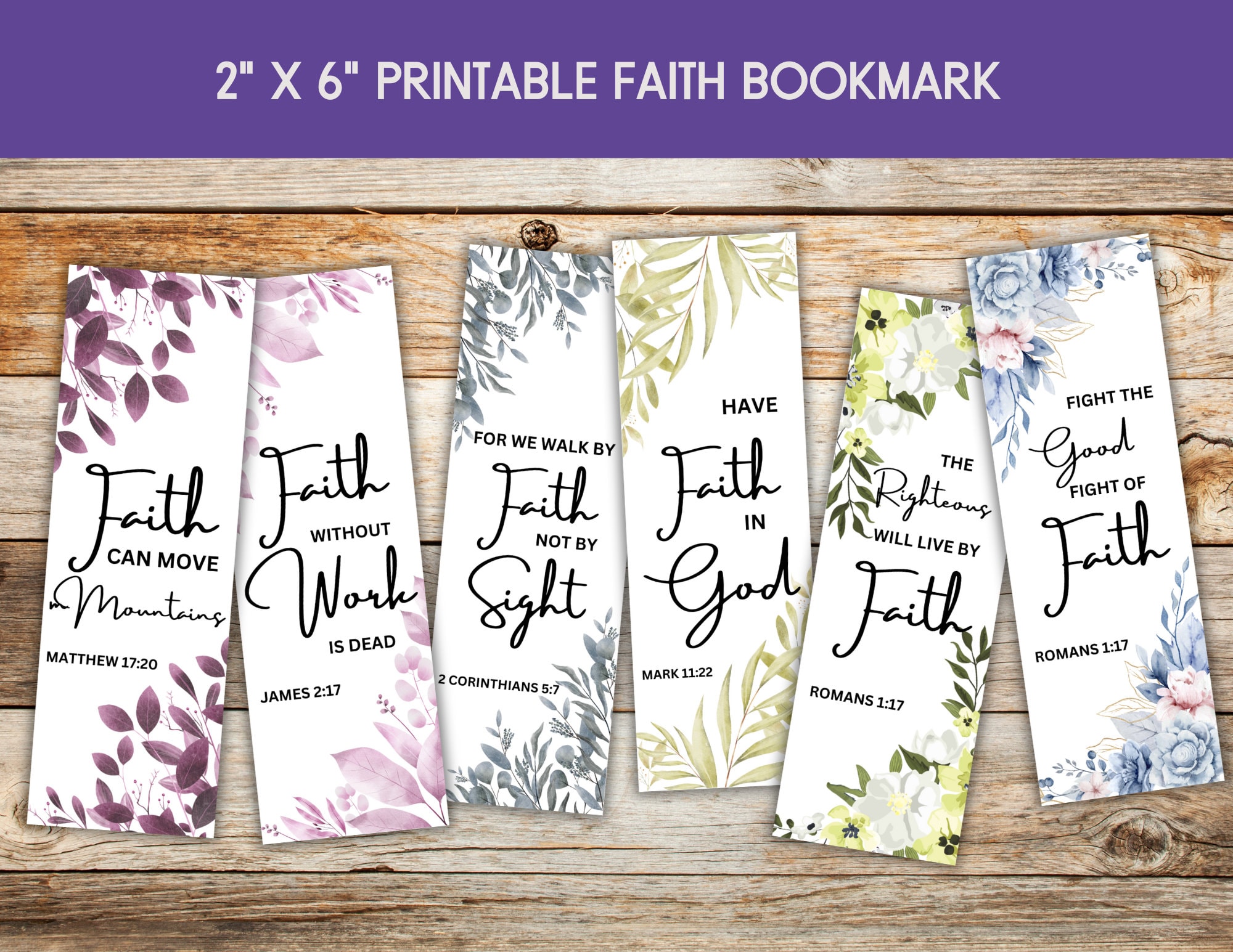 Printable Bible Verse Bookmarks, Christian Scripture Quotes, Faith ...