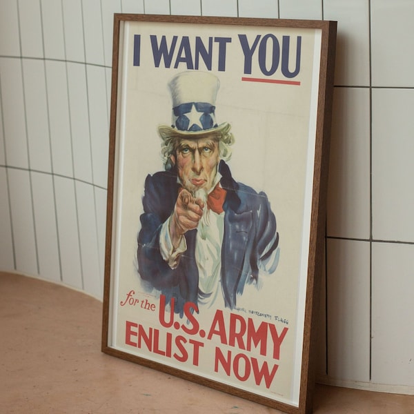 I Want You Us Army Poster - Etsy