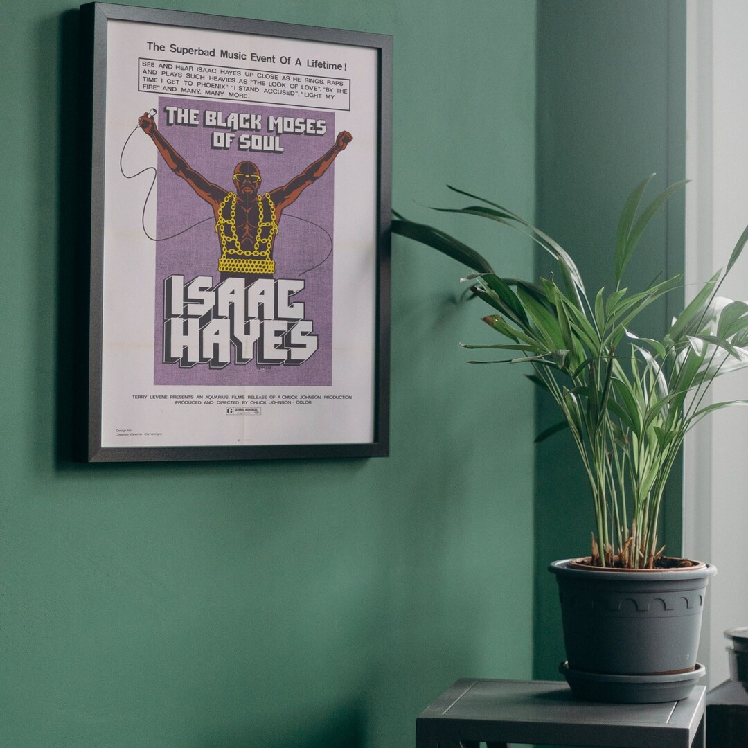 1973 Isaac Hayes 'the Black Moses' Movie Poster: Satin Reproduction - Etsy