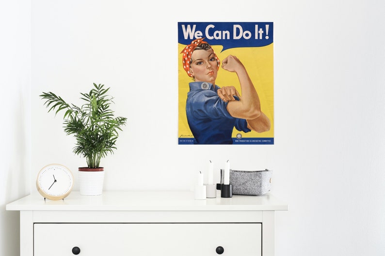 Rosie the Riveter Poster: Vintage WWII "we Can Do It!" Art Print - Etsy