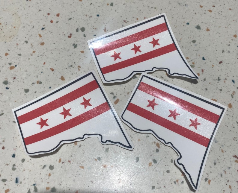 DC Flag Sticker - Etsy