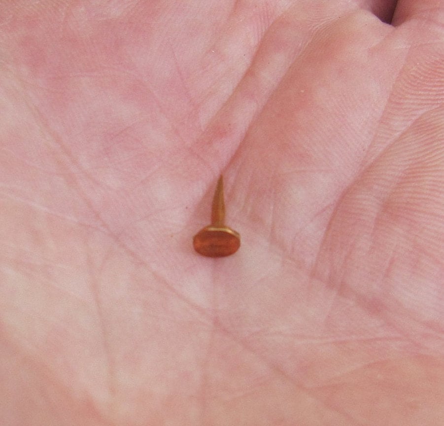 20 Copper Tacks 3/8" Long - Etsy