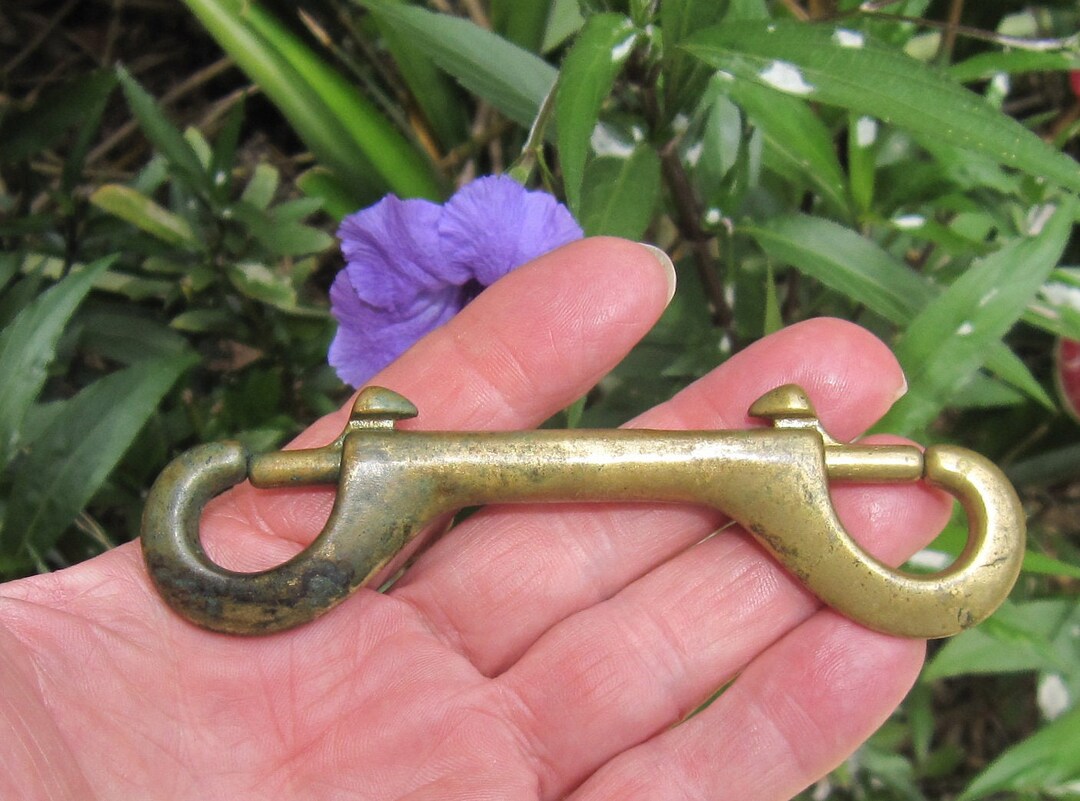Vintage Brass Double Ended Spring Snap Hook Clasp - Etsy