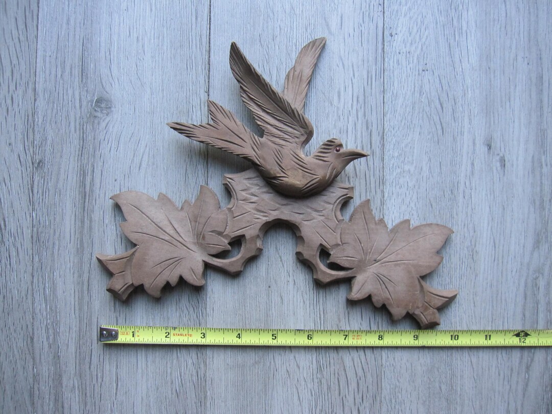 Cuckoo Clock Wood Carved Topper - Etsy
