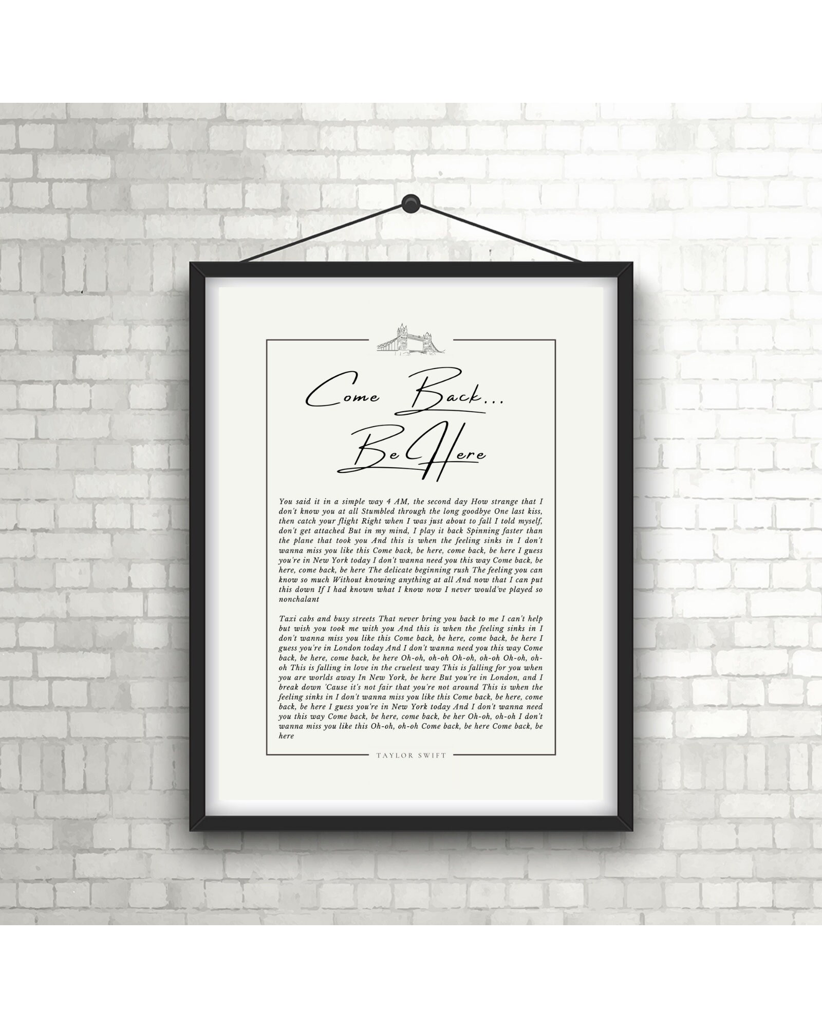 Come Back Be Here Taylor Swift Lyrics