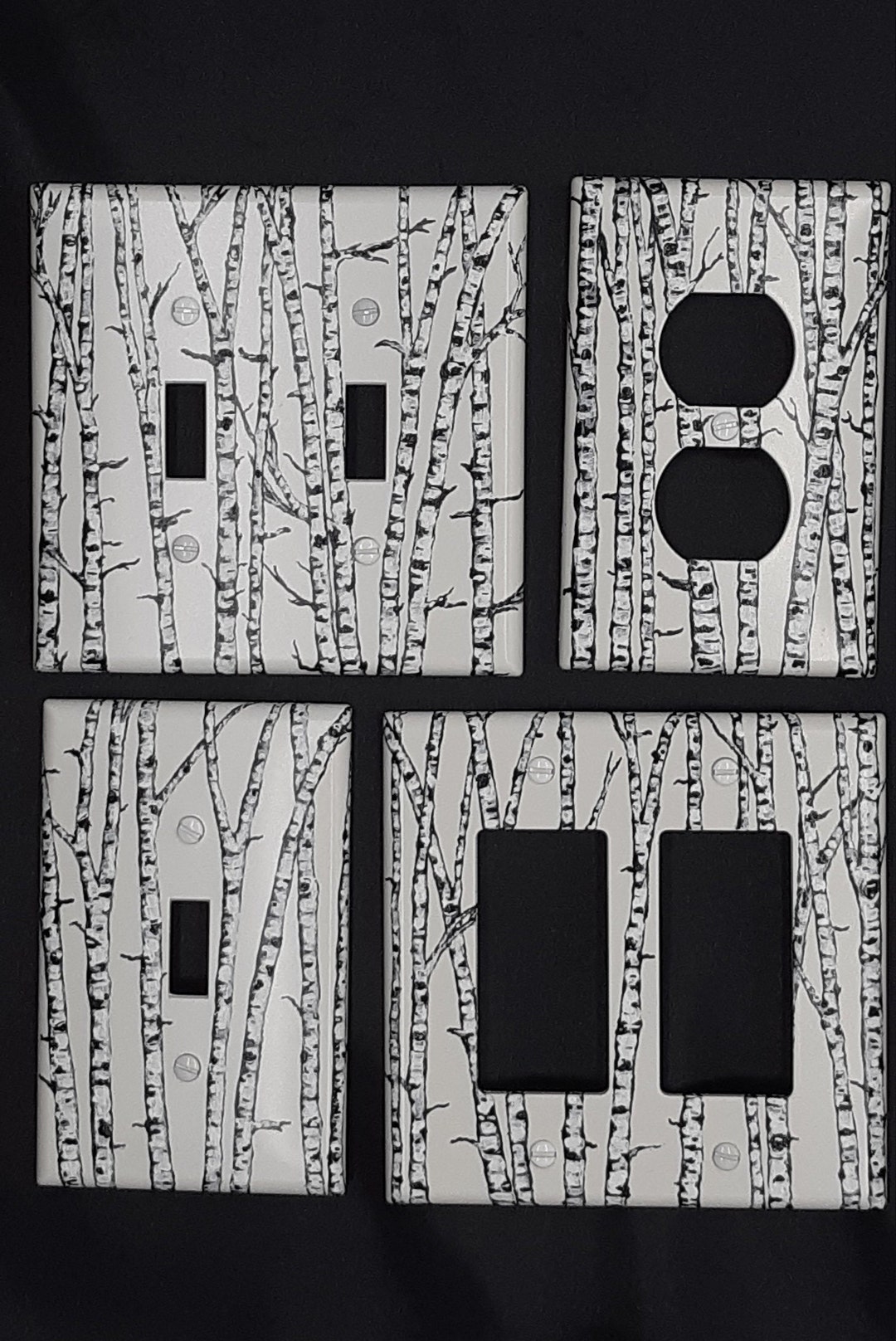 Tranquil Birch Tree Light Switch Covers Hand Painted in NH USA, Mother ...