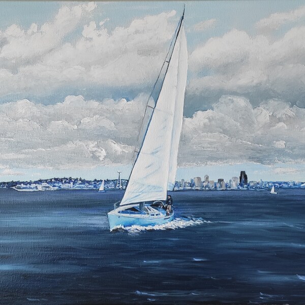 Seattle Painting - Etsy