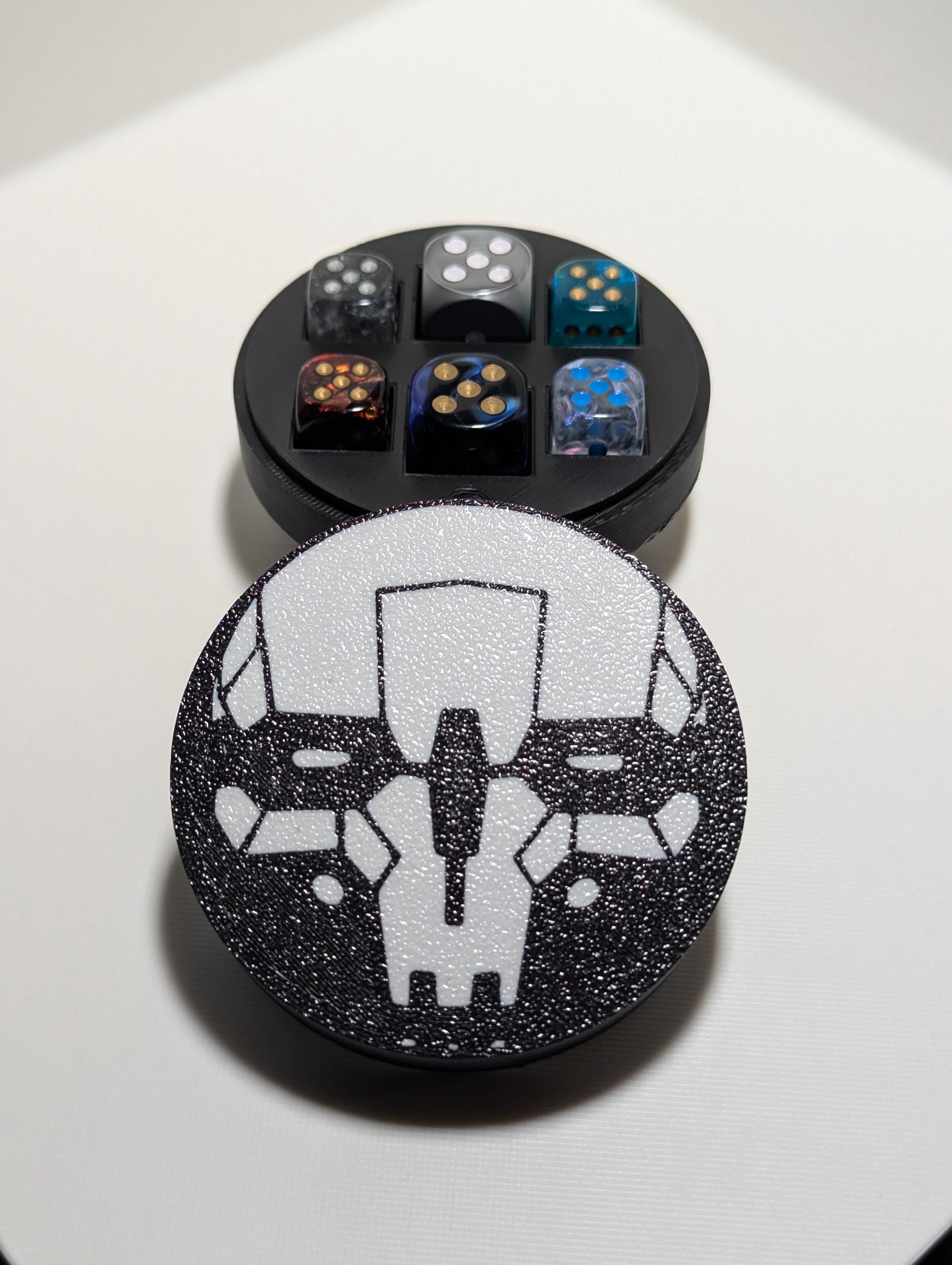 Battletech Themed Dice Puck With Magnetized Lid. Dice Not Included. - Etsy