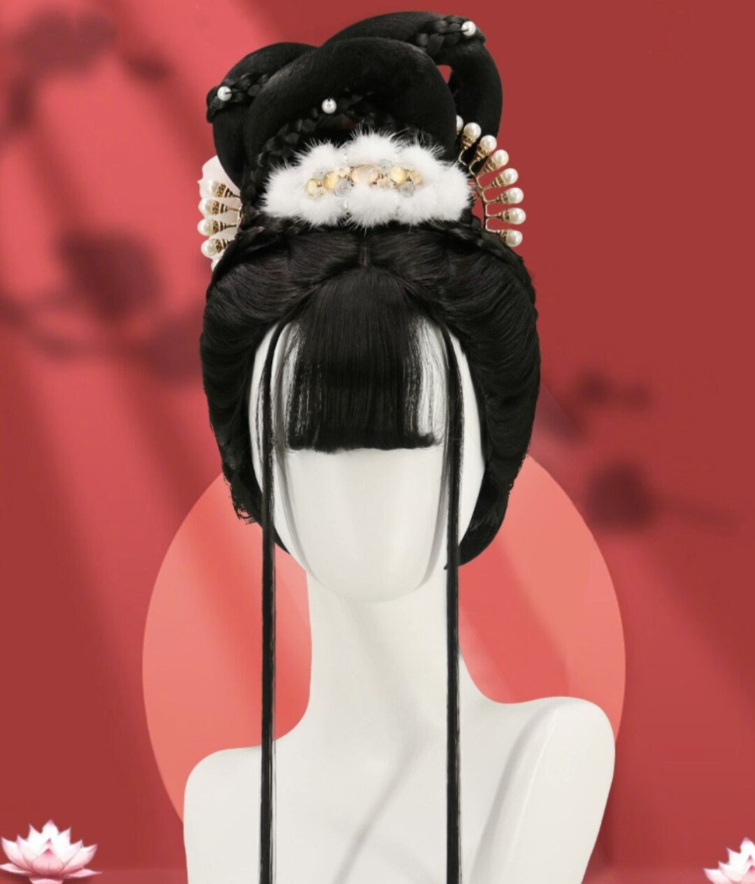 Hanfu Hair Wigs by Hanfu Story Hair Bands Hair Extensions Costume Wig ...