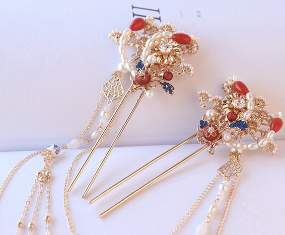 Handmade Hanfu Hair Accessories by Hanfu Story Chinese Hair - Etsy