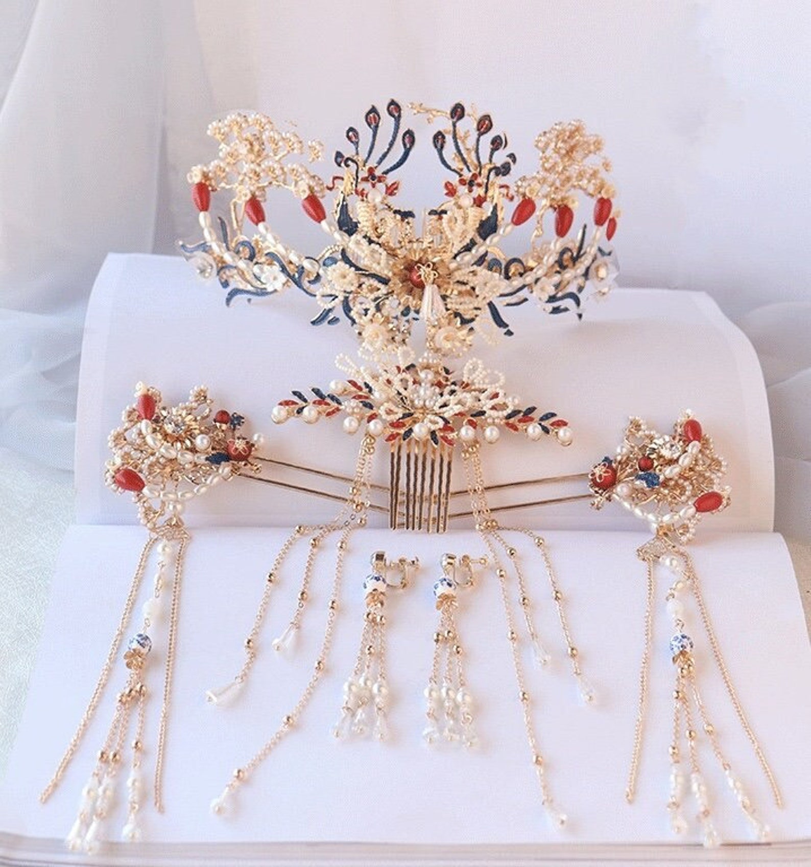 Handmade Hanfu Hair Accessories by Hanfu Story Chinese Hair - Etsy