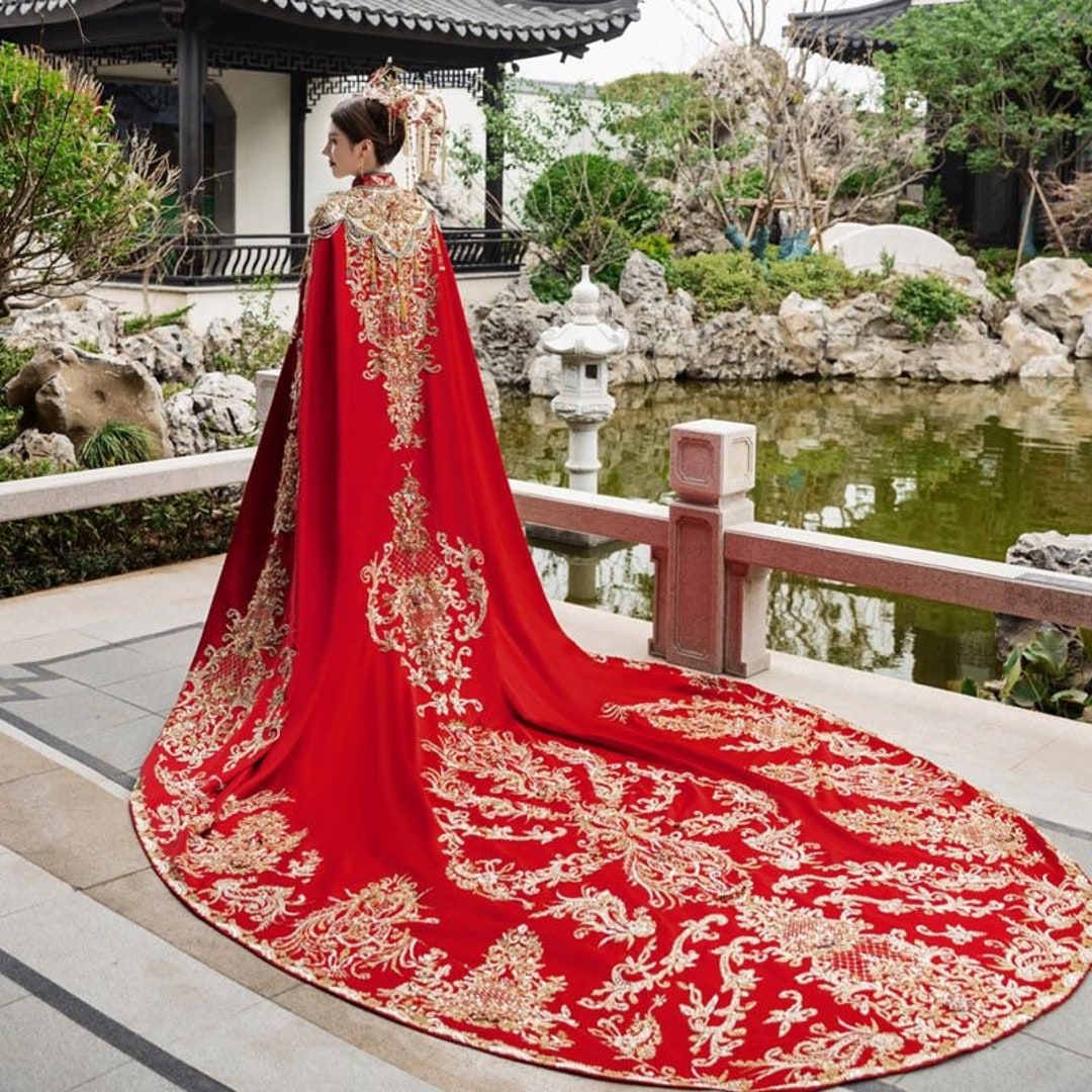 Traditional Han Chinese Wedding Dress Bridal Dress Hanfu Wedding Dress ...