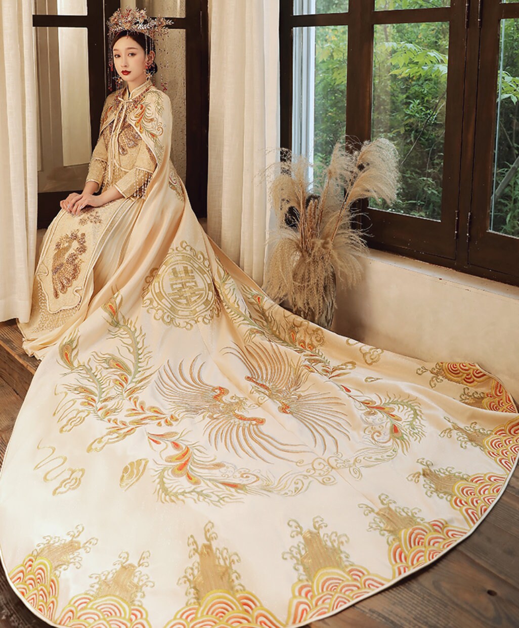 Chinese Wedding Dress Gold