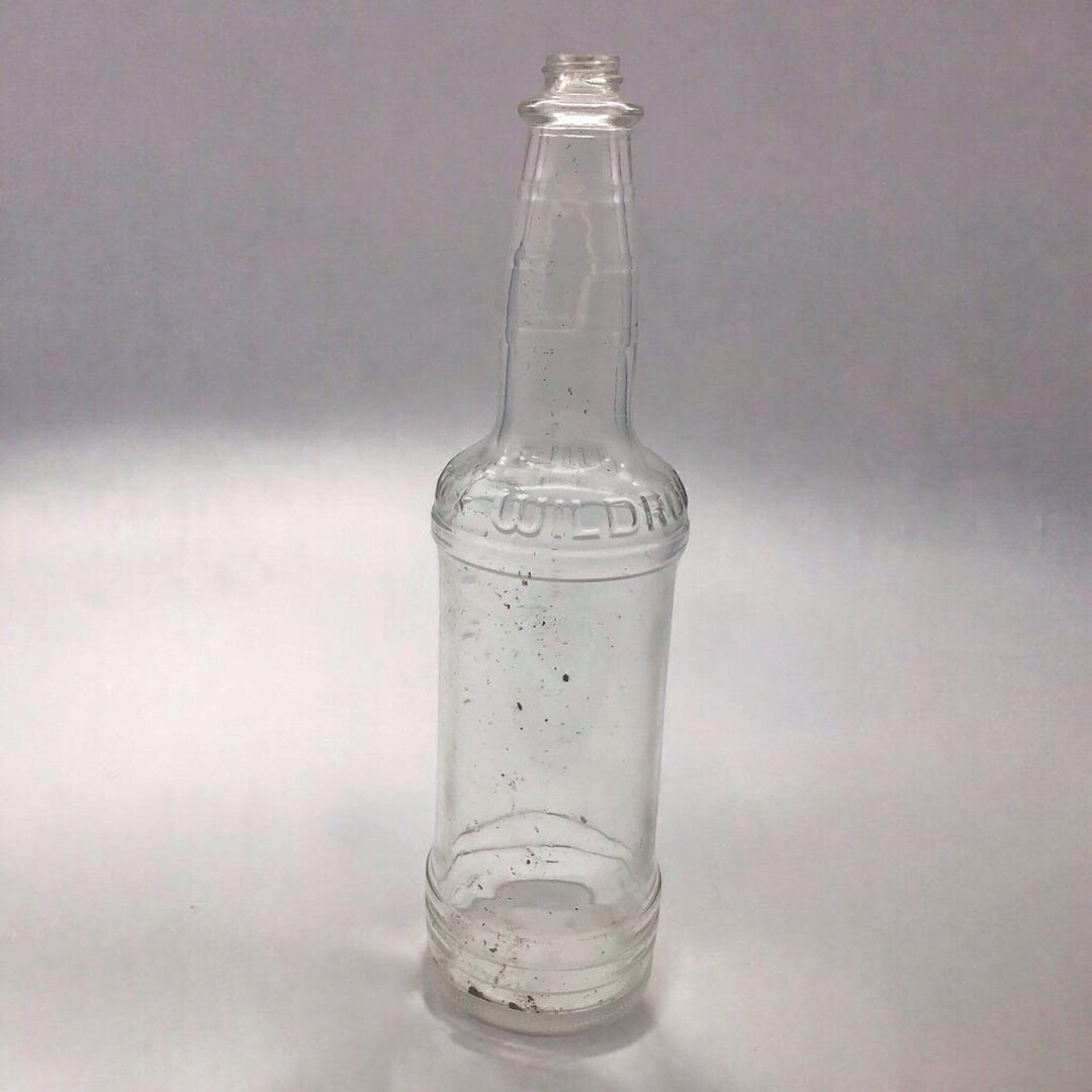 1940s Vintage Wildroot Embossed Ribbed Clear Bottle Hair Tonic Dressing ...