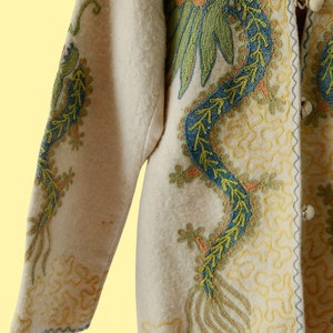 Embroidered Wool Jacket - Etsy