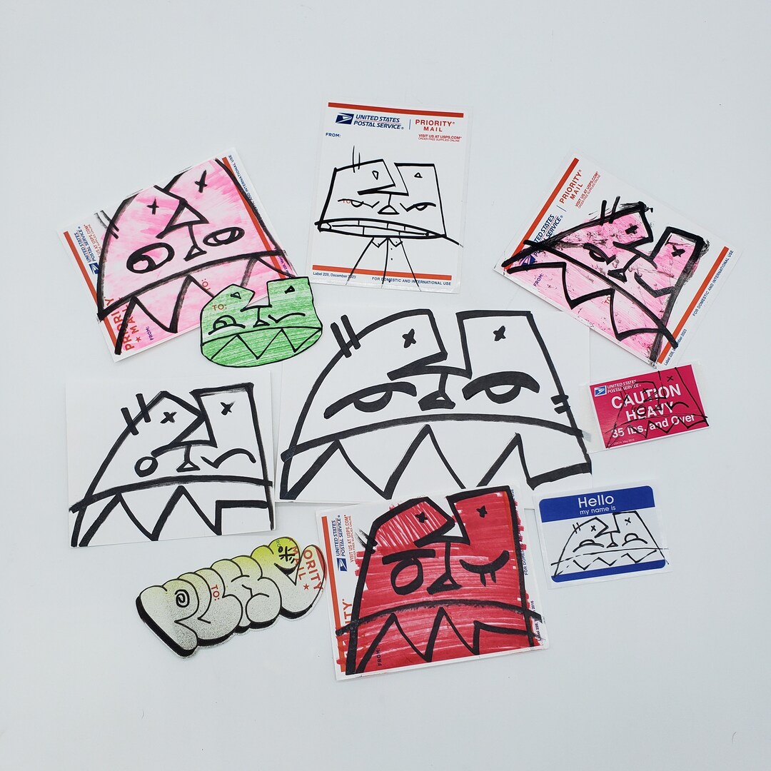 Graffiti Sticker Pack Custom Made by Wukat New York Street Artist - Etsy