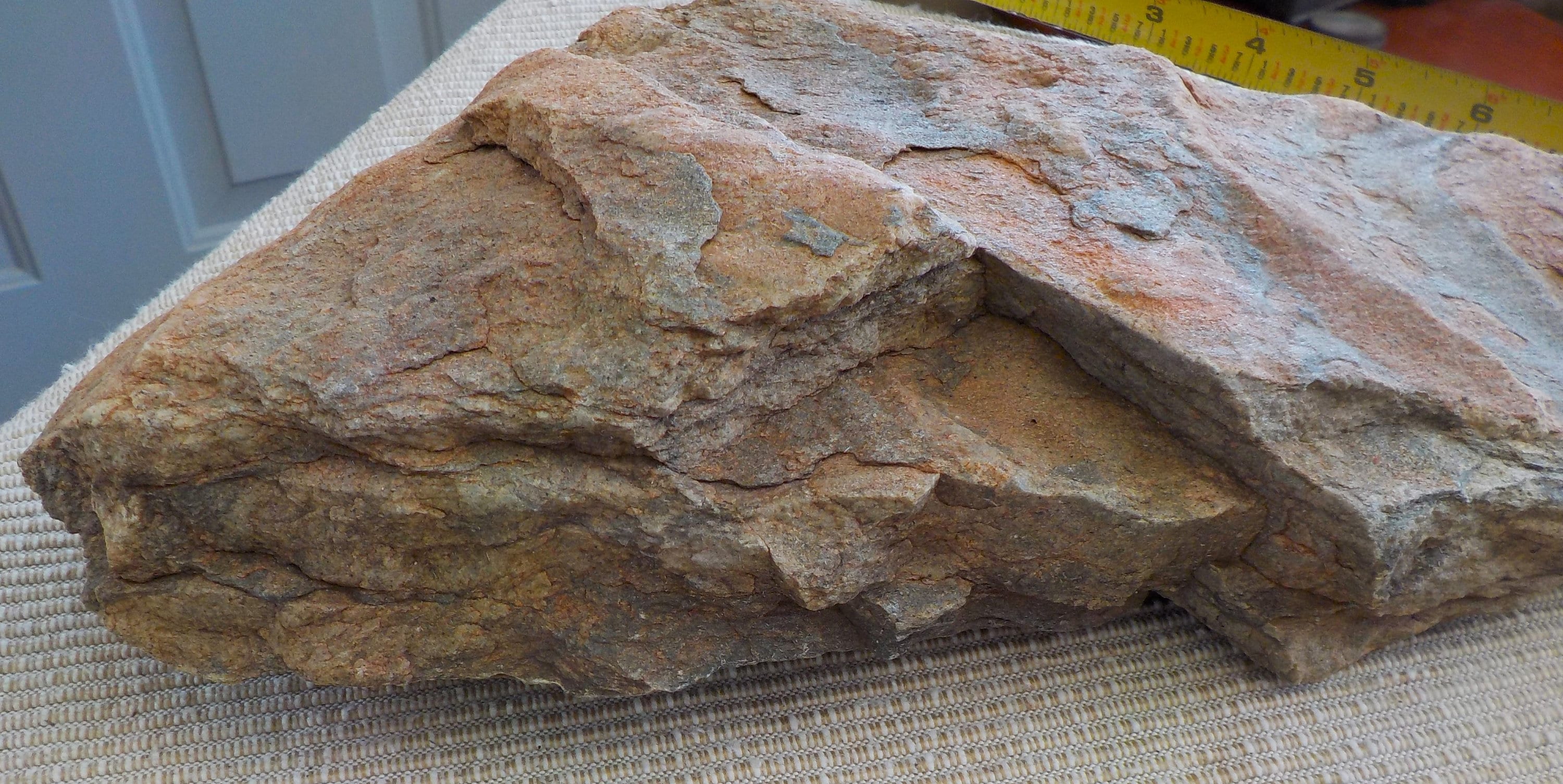 3 Layered Low Profile Rocks Schist Phyllite Sandstone Tuff in Gray and ...