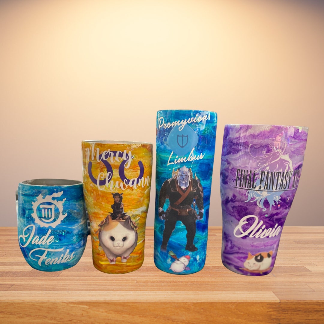 Personalized Tumbler Cup-ffxiv/drink/wine/stainless Steel/job Cup/gamer ...