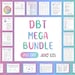 DBT Diary Card, PTSD, BPD, Anxiety, Depression, Bipolar, Printable ...