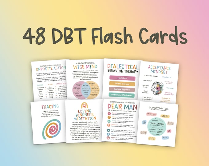 DBT Cheat Sheet, DBT Skills, Borderline, Bpd, Therapy Worksheet, Mental ...