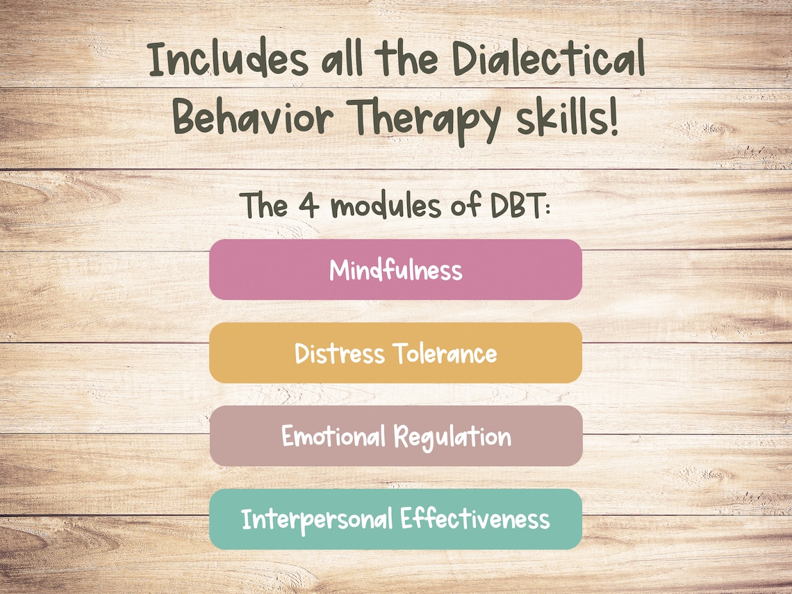 DBT Skills Tracker, Diary Card, Dialectical Behavior Therapy, Mood ...