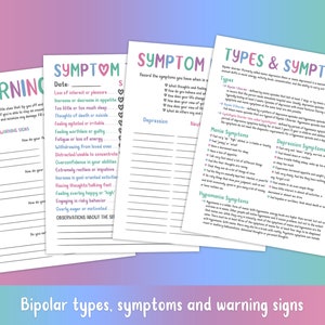 Bipolar Journal, Bipolar Tracker, Bipolar Planner, Bipolar Calendar ...