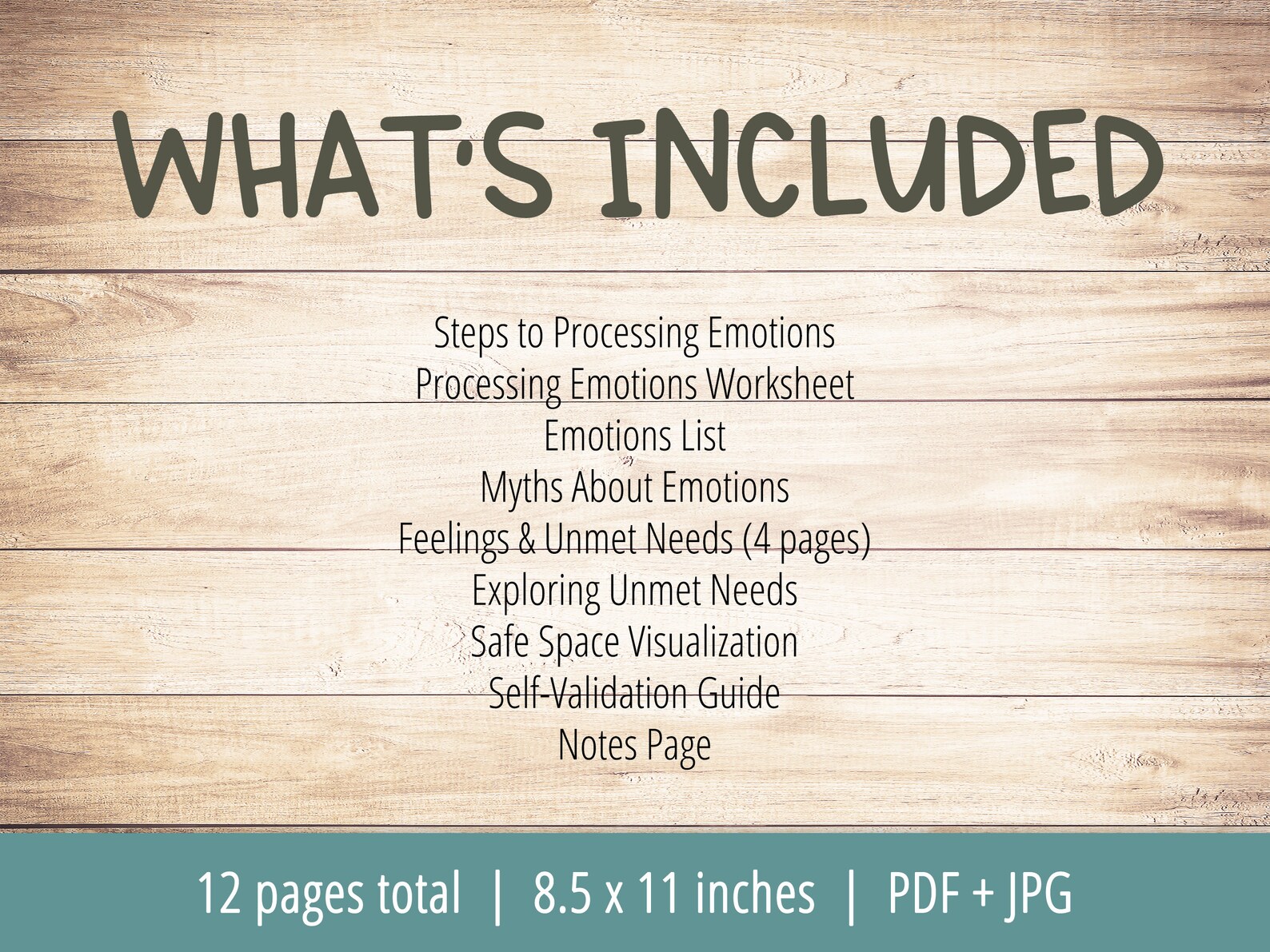 Emotion Processing Worksheets, Mental Health Printable, Emotions Poster ...