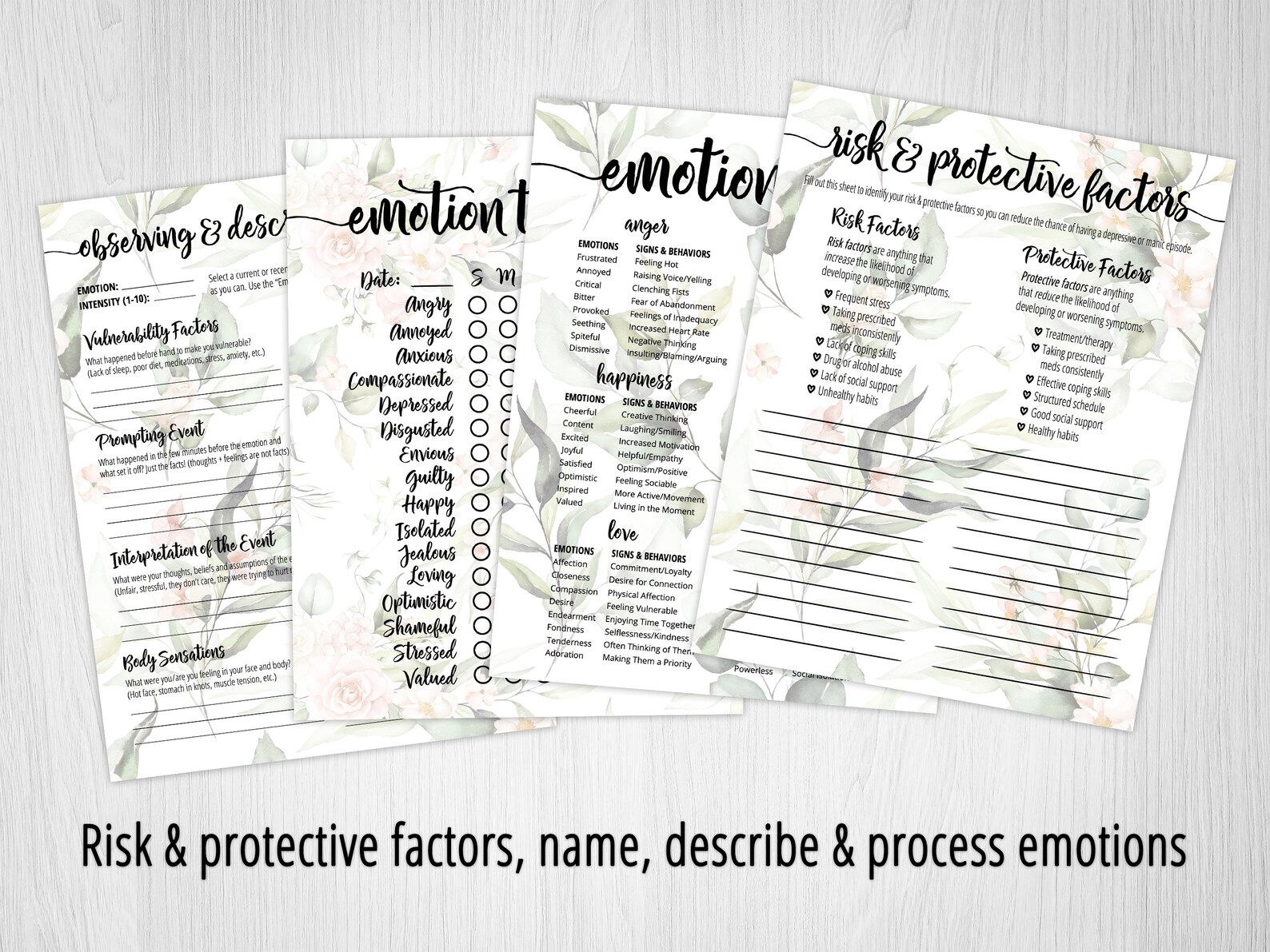 Bipolar Journal, Bipolar Tracker, Bipolar Planner, Bipolar Calendar ...