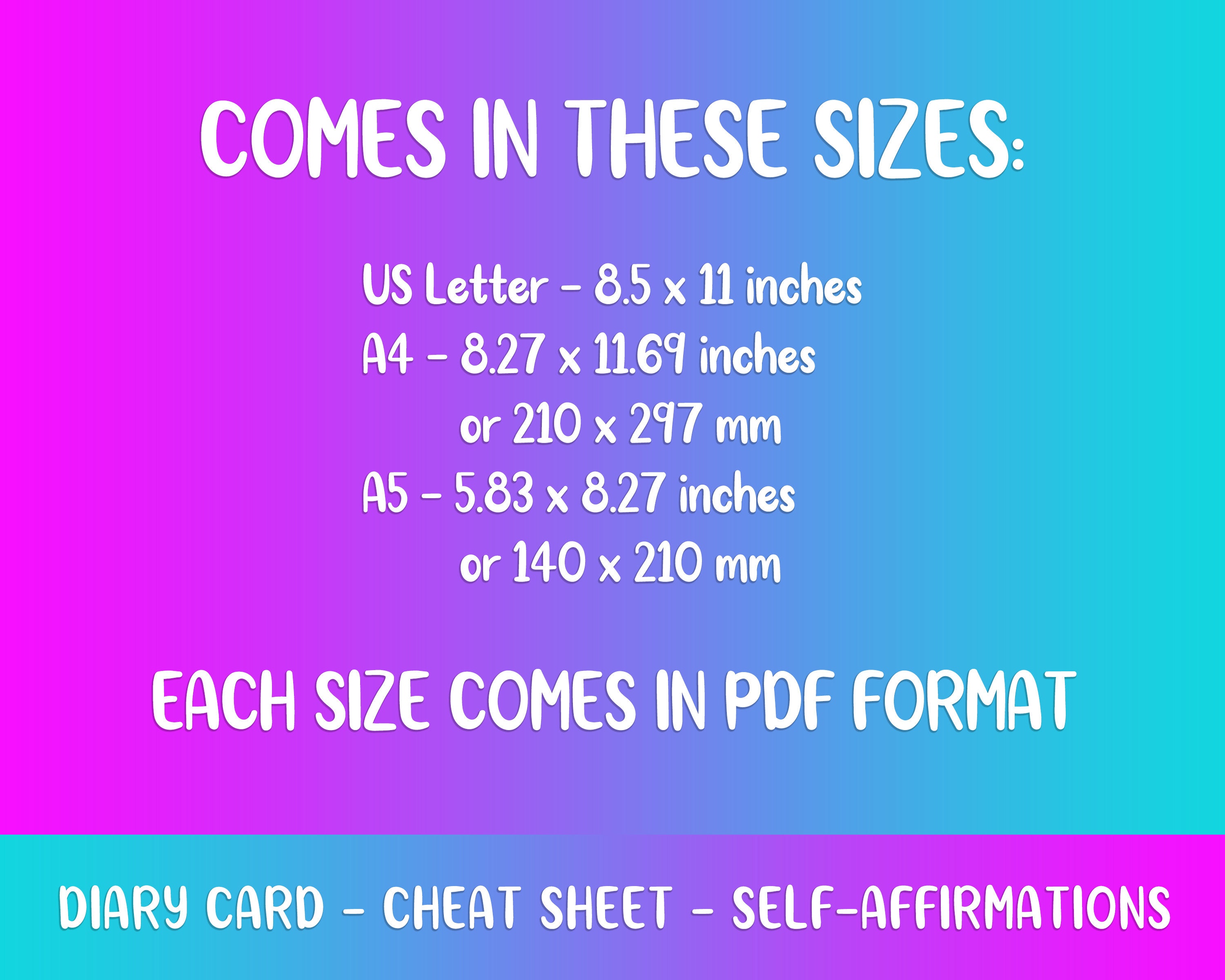 DBT Bundle, DBT Diary Card, Cheat Sheet, Positive Affirmations, Bpd ...