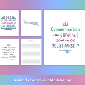 Communication Journal, DBT Interpersonal Effectiveness, Mental Health ...