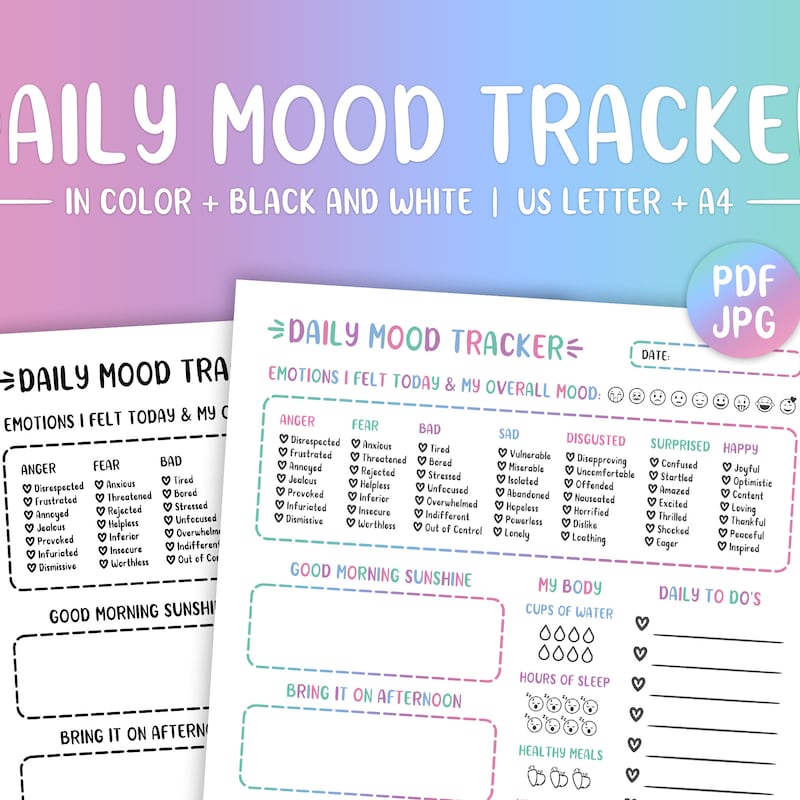 Mood Tracker - Etsy